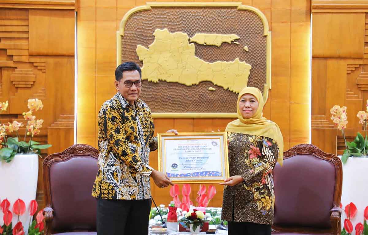 Raih Penghargaan Dari Ombudsman Ri Khofifah Digitalisasi Percepat
