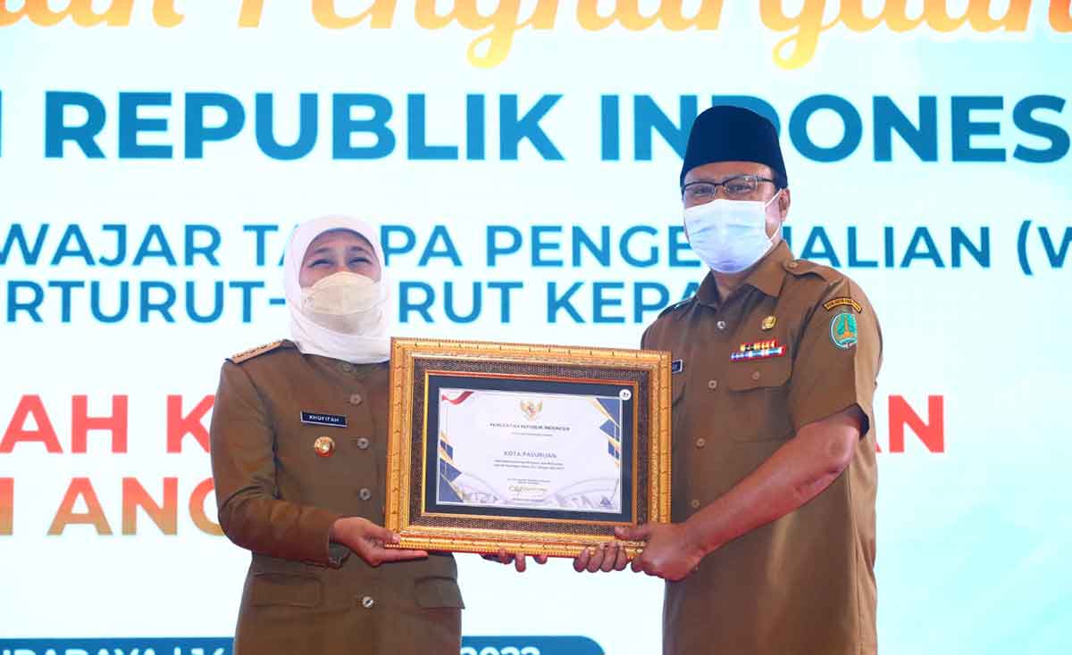Dua Kali Berturut-turut Raih WTP, Pemkot Pasuruan Terima Penghargaan dari Kemenkeu ...